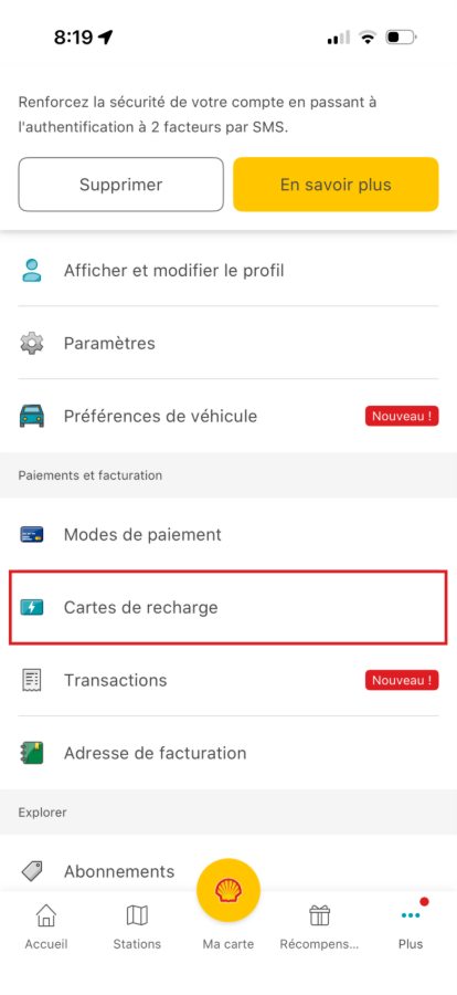 Ma carte de recharge est bloquée. Que dois-je faire ? – Shell Belgium